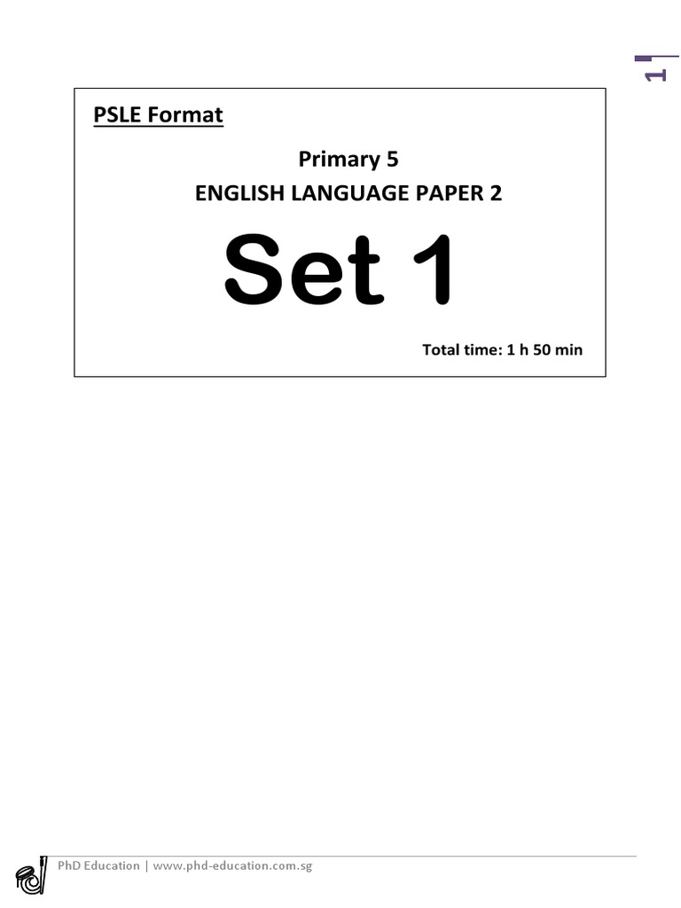 P5 English Exam Package Sample File | PDF | Body Language | Fires