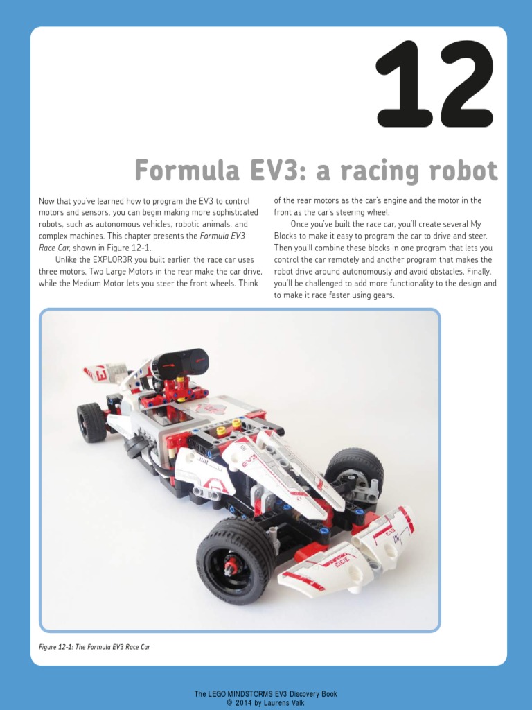 Formula Ev3: A Racing Robot: Race Car, Shown in Figure 12-1 | PDF ...