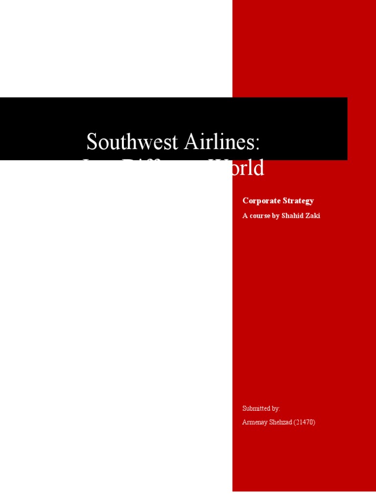 Southwest Airlines - Case Solution | PDF | Airlines | Southwest Airlines