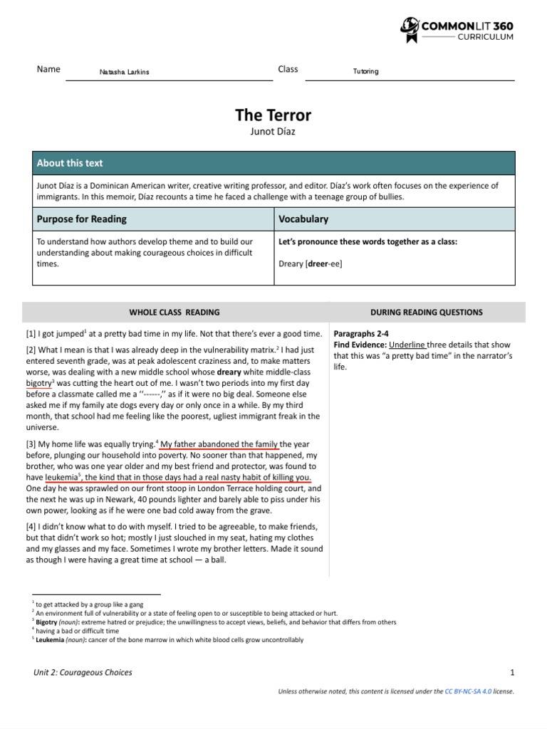 The Terror: About This Text | PDF | Adjective