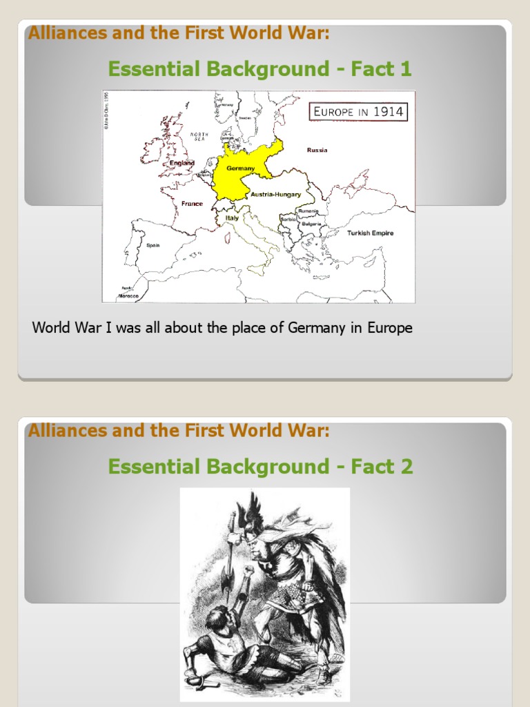 Essential Background - Fact 1: Alliances and The First World War ...