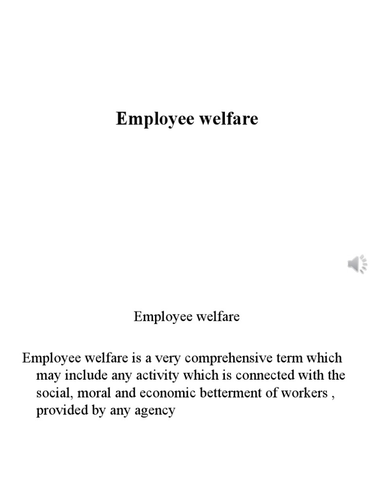 Employee Welfare Programs in HRM | PDF | Employment | Welfare
