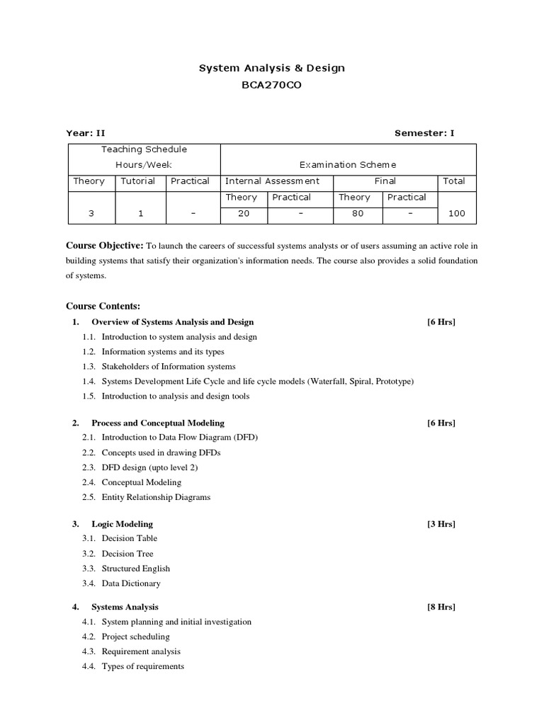 System Analysis & Design | PDF | Conceptual Model | Information Technology System Analysis & Design | PDF | Conceptual Model | Information Technology