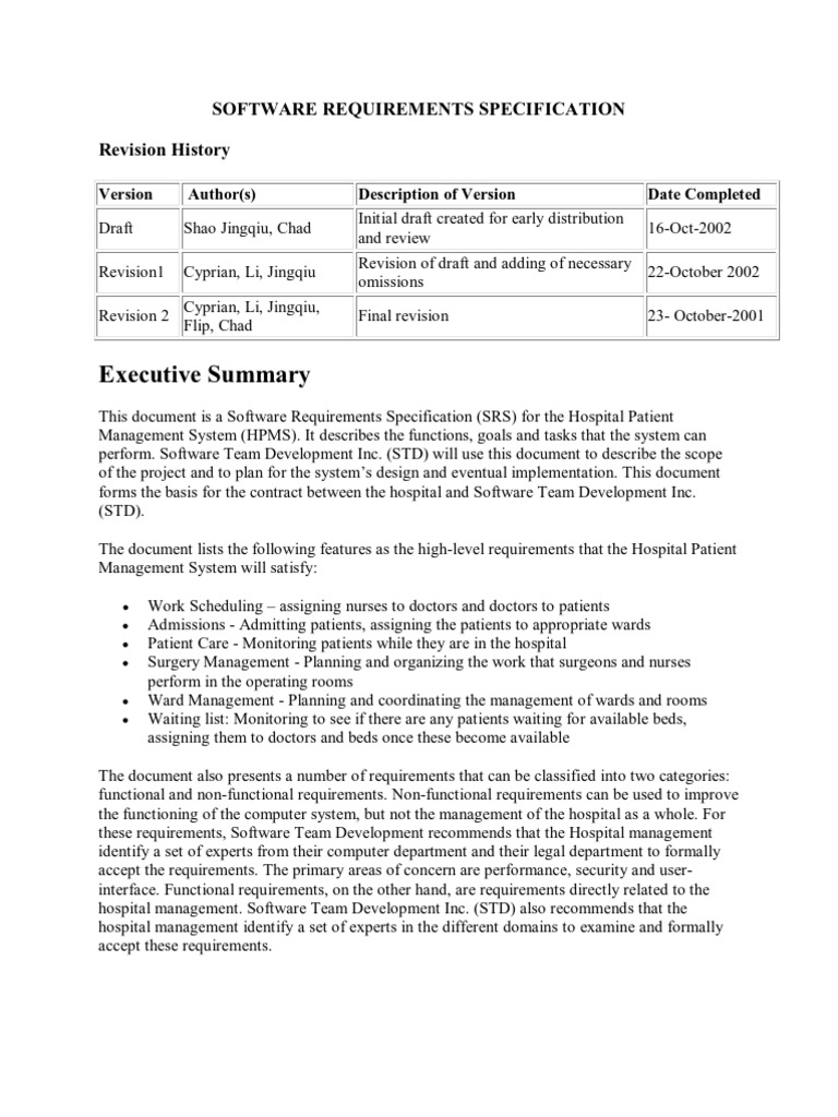 Hospital Patient Management System | PDF | Patient | Hospital
