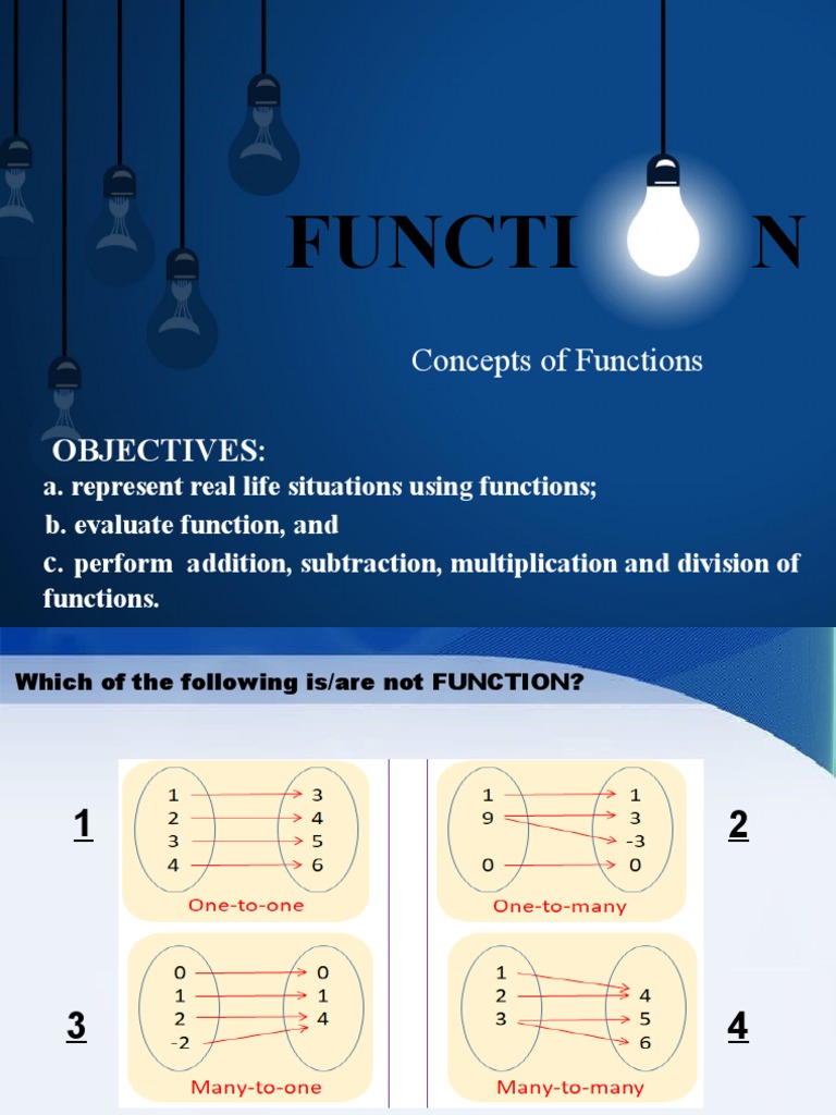Concepts of Function | PDF | Function (Mathematics) | Variable (Mathematics)