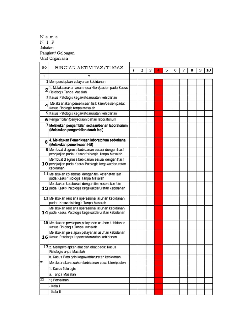 Contoh LKB Fungsional | PDF