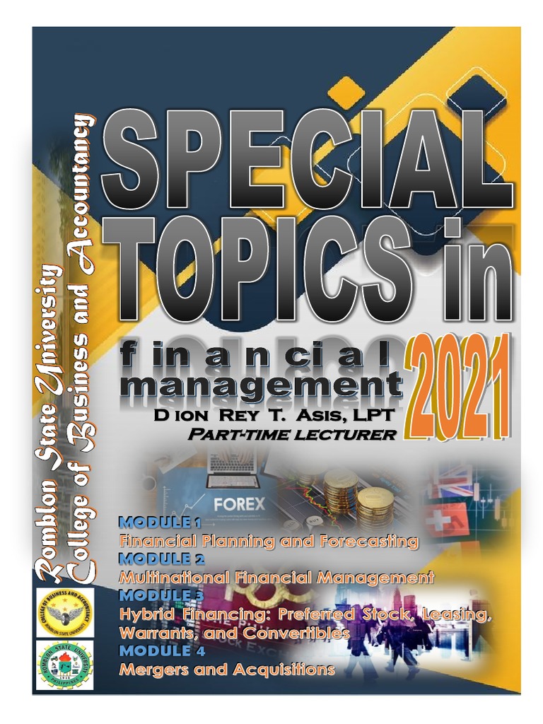 FM 8 Module 1 Financial Planning and Forecasting | Download Free PDF | Expense | Financial Capital