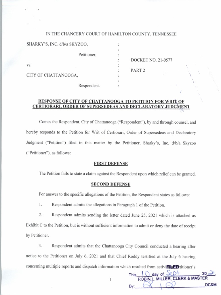 Response To Petition For Writ of Certiorari | PDF | Certiorari | Writ