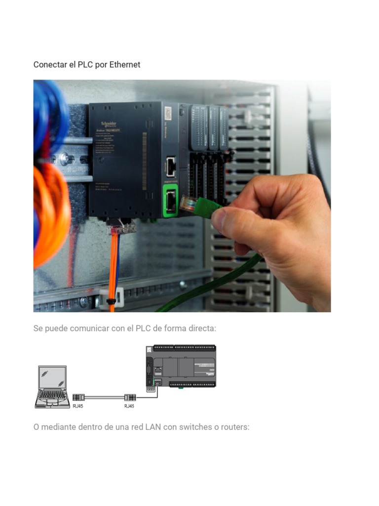 Conectar El PLC Por Ethernet | PDF