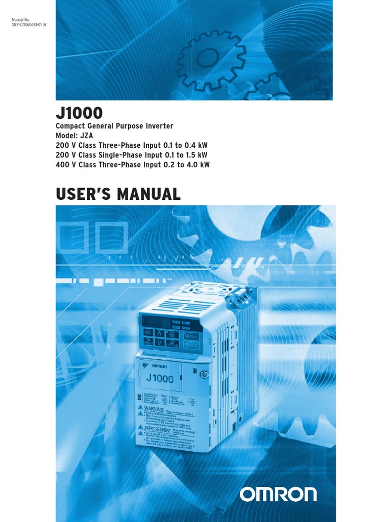 j1000 Frequency Inverter Users Manual en | Download Free PDF ...