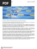 Swimming Basics and Techniques Overview | PDF | Swimming (Sport) | Swimming