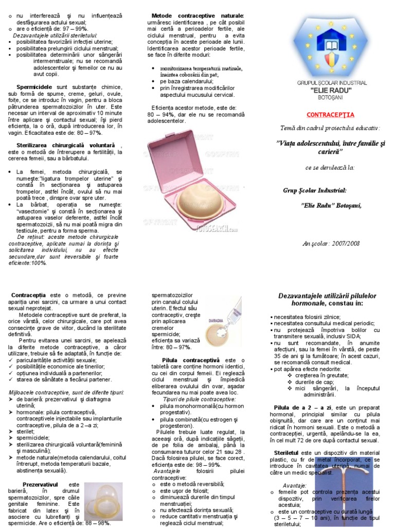 Pliant 3 Contraceptie Matrescu | PDF