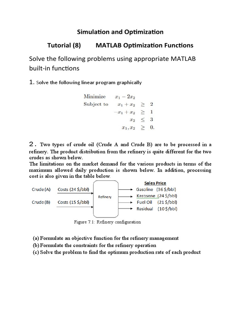 Tutorial (8), Simulation, LP Functions | PDF | Mathematical ...