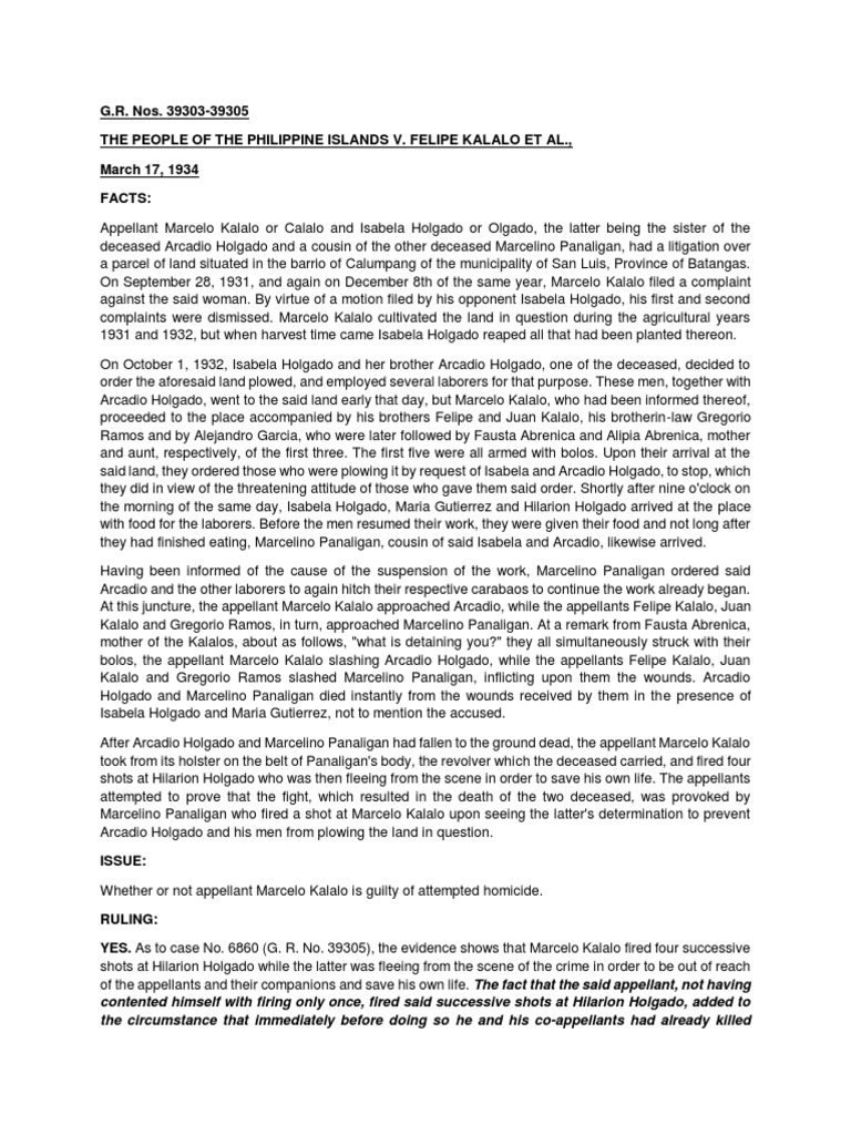 People v. Kalalo: Homicide Case Summary | PDF | Murder | Criminology