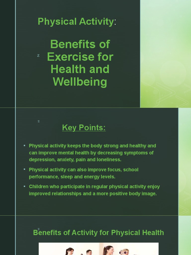 Benefits of Exercise For Health and Wellbeing | PDF