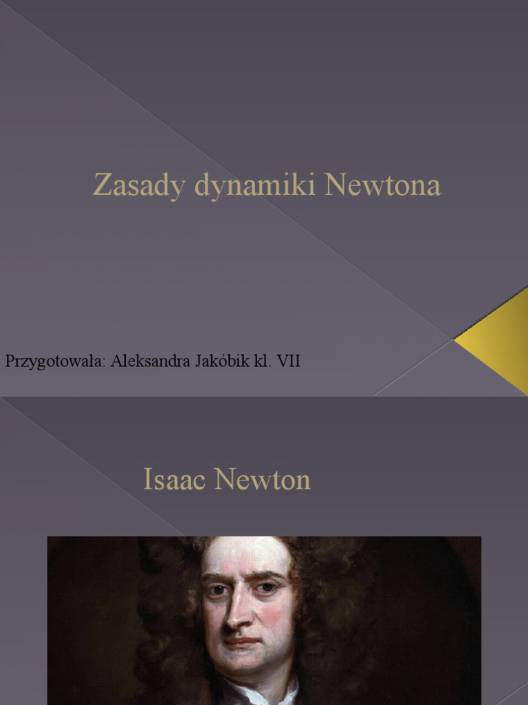 Zasady Dynamiki Newtona | PDF Zasady Dynamiki Newtona | PDF