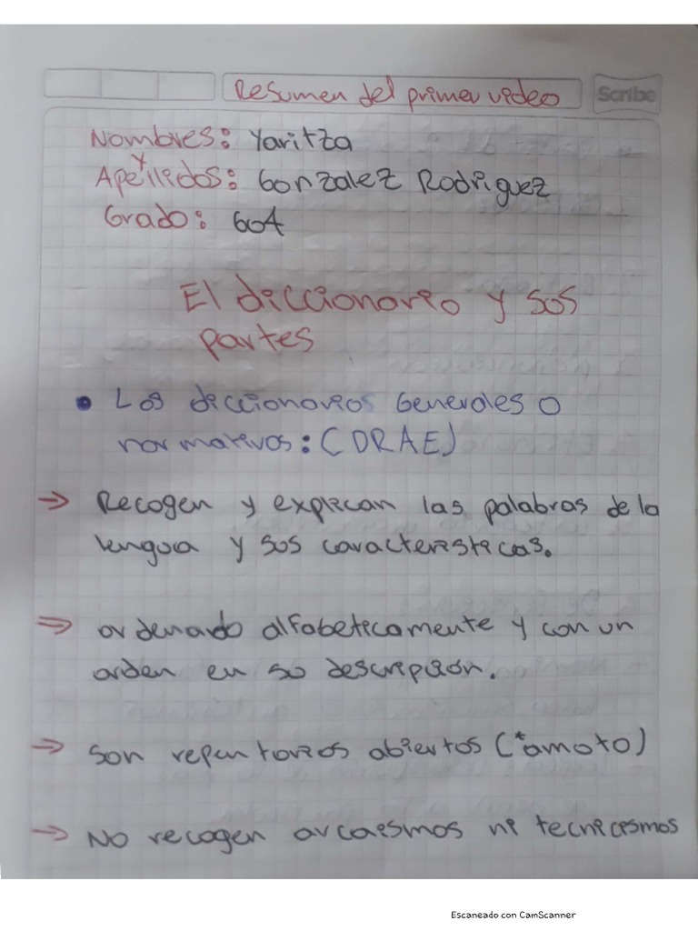 El Diccionario y Sus Partes | PDF