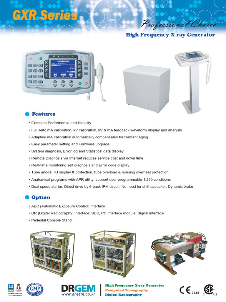 (DRGEM) GXR X-Ray Generator Catalogue R3.4 | PDF | Vacuum Tube ...