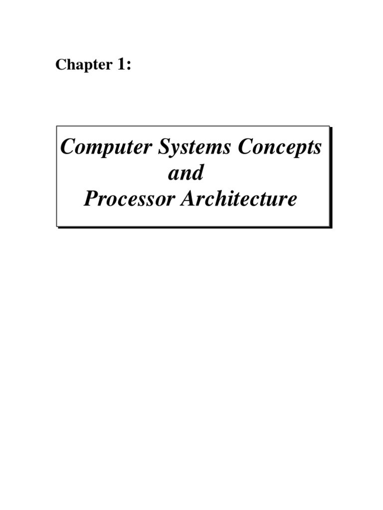 000-Chapter1 CPU | PDF | Central Processing Unit | Cpu Cache