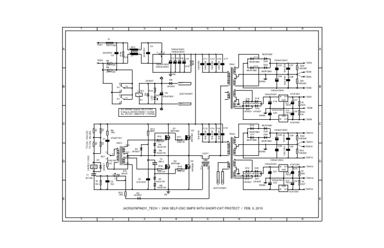 2KW Jumbo Size SMPS - SCH | PDF