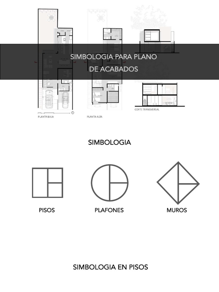 Simbologia Planos de Acabados | PDF