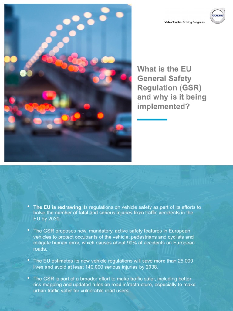 What Is The EU General Safety Regulation GSR and Why Is It Being ...