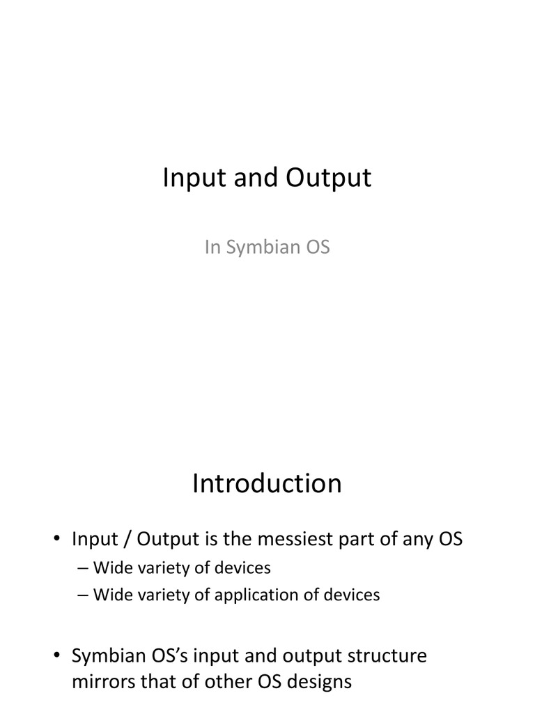 Input and Output | PDF | Input/Output | Device Driver