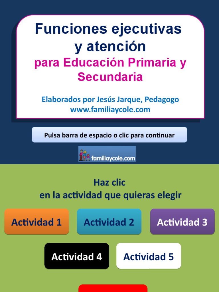 Funciones Ejecutivas en Educación | PDF | Color