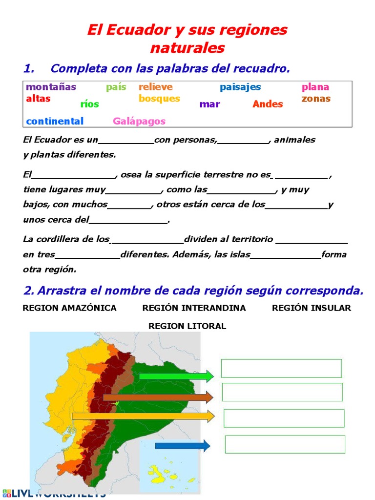 Regiones Naturales del Ecuador | PDF