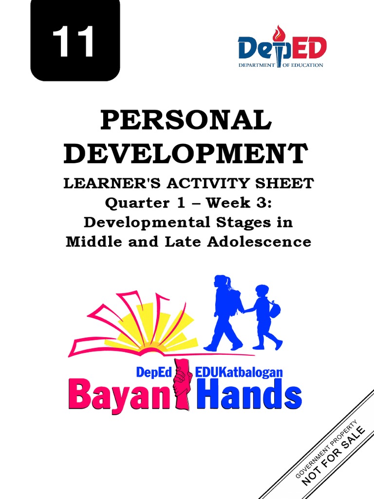 Personal Development 11 - Q1 - LAS - Week3 | PDF | Developmental ...