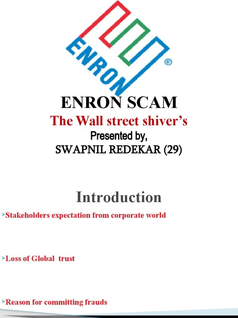 Enron Scam: The Wall Street Shiver's | PDF | Enron | Accounting