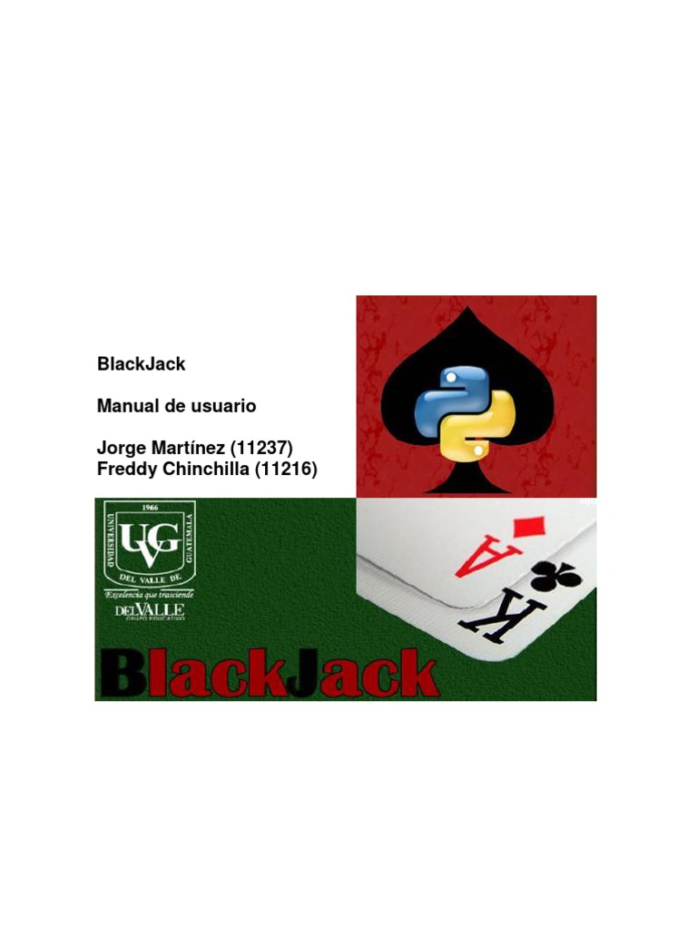Manual BlackJack | PDF | Programa de computadora | Programación