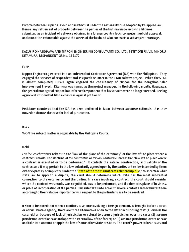 Kazuhiro Hasegawa Vs Minoru Kitamura | PDF | Jurisdiction | Lawsuit