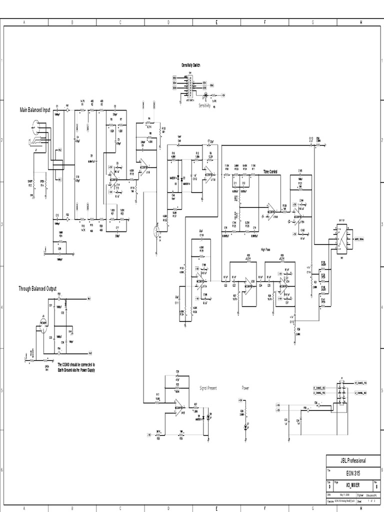 EON315 I-O Mixer Schematics | PDF