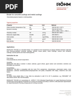 Data Sheet: DEGALAN® LP 64/12 | PDF | Paint | Polymers