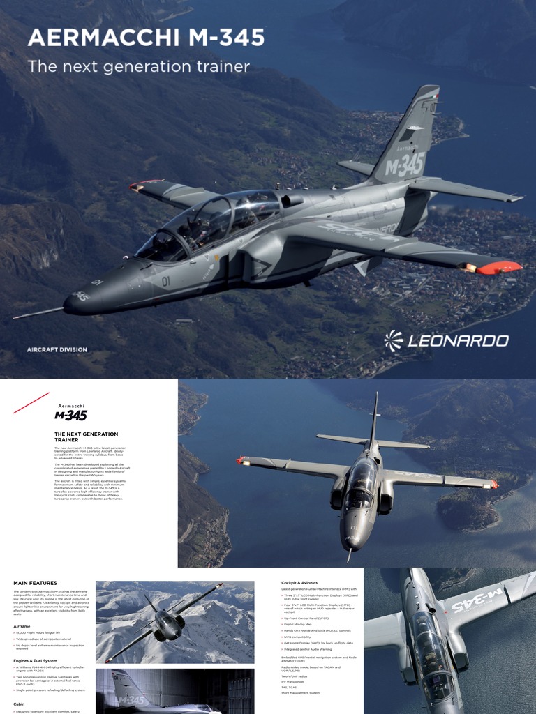 Aermacchi M-345: The Next Generation Trainer | PDF | Jet Aircraft ...