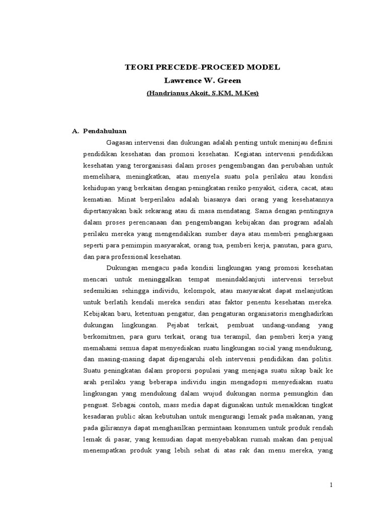 Teori Precede Proceed L Green | PDF