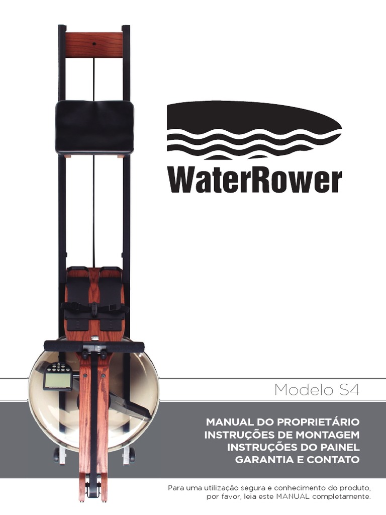 Manual WaterRower S4 | PDF | Parafuso | Músculo