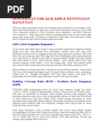 Menghitung Luas Bangunan, KDB, KLB, KDH, KB Dan GSB | PDF