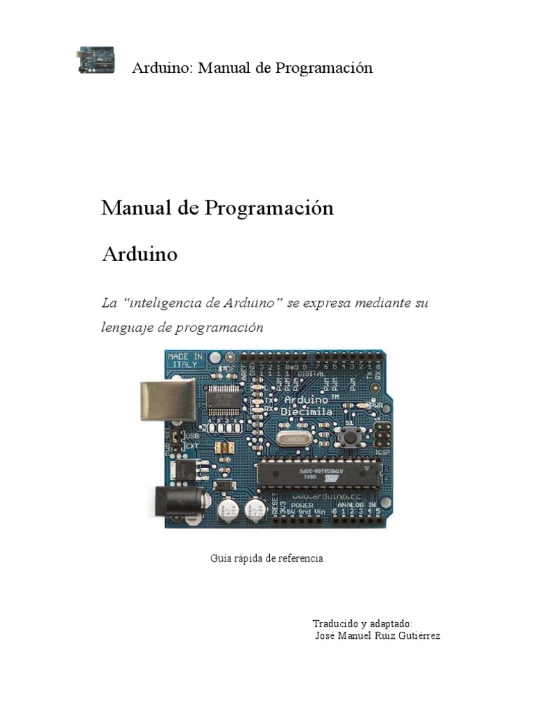 Manual Programacion Arduino | PDF | Programa de computadora | Programación
