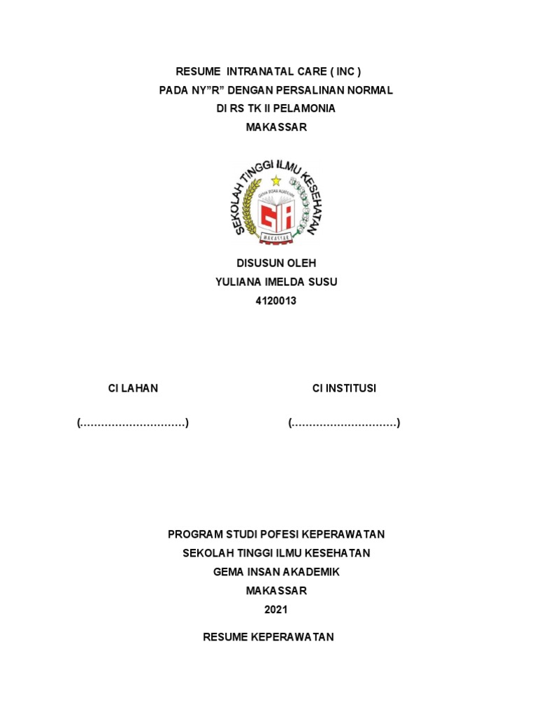 Resume Inc Normal Imelda | PDF