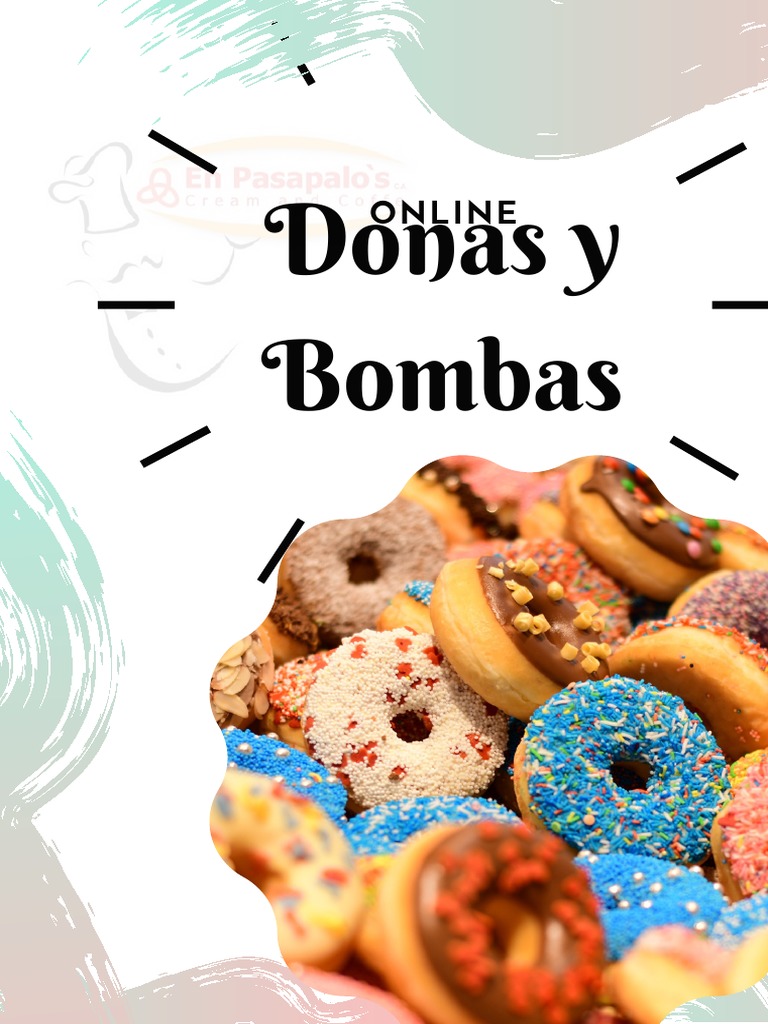 Recetas de Donas y Bombas Rellenas | PDF | Mantequilla | Ingredientes ...