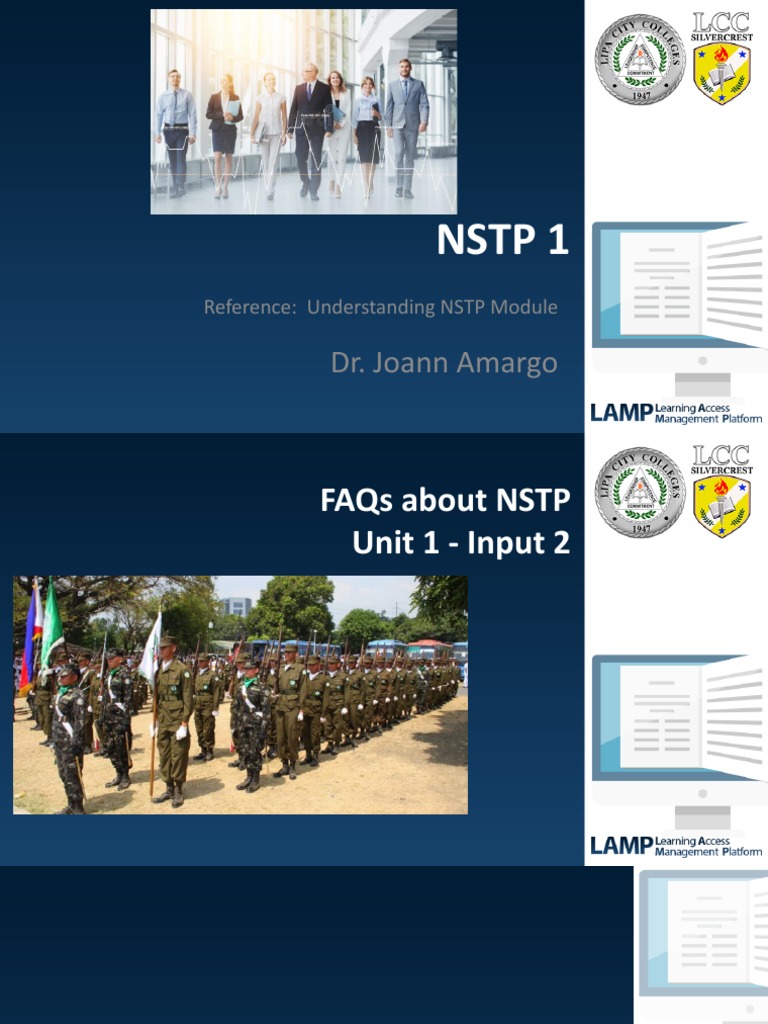 Unit 1 Input 2 Faqs About NSTP | PDF | Reserve Officers' Training Corps
