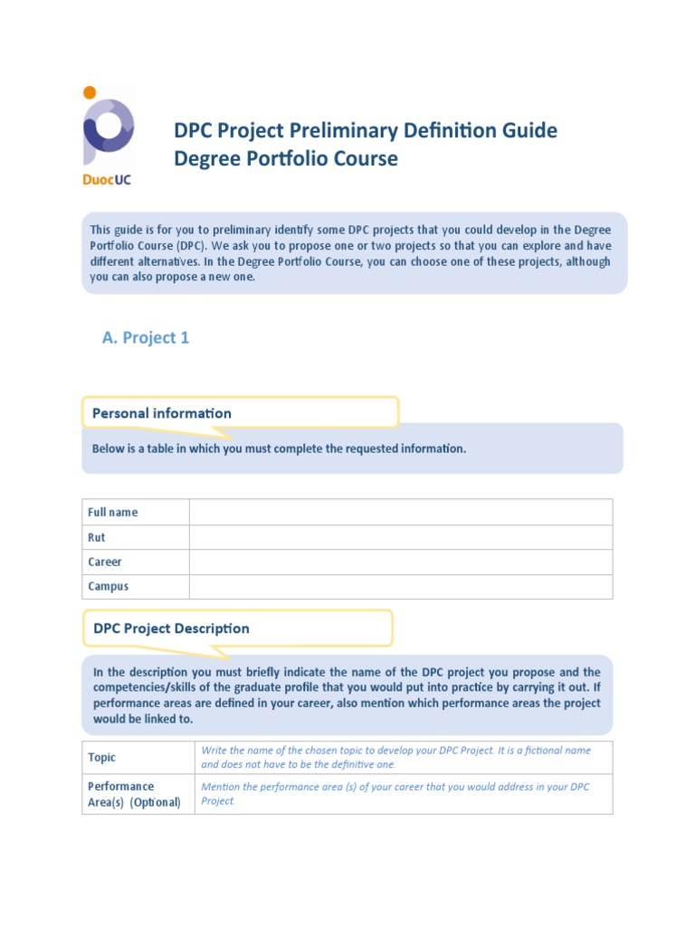 DPC Project Development Guide | PDF | Goal | Communication