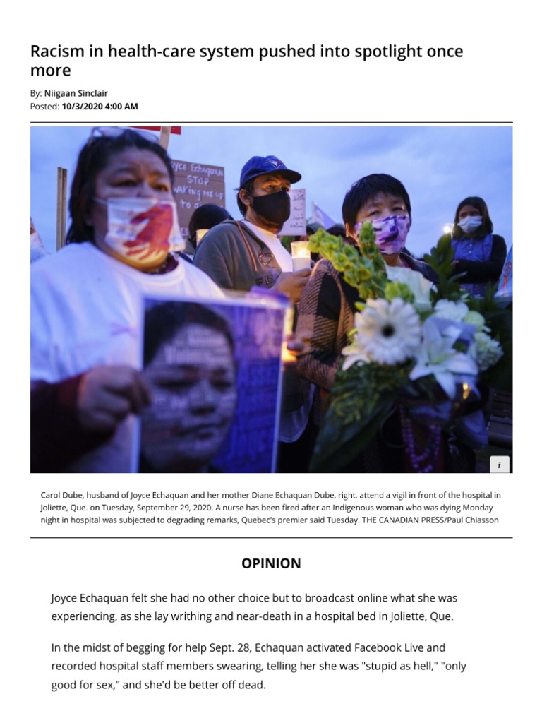 Racism in Health-Care System Pushed Into Spotlight Once More - Winnipeg ...
