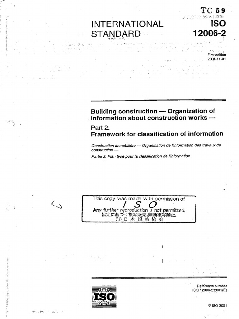 Iso 12006-2 e | PDF