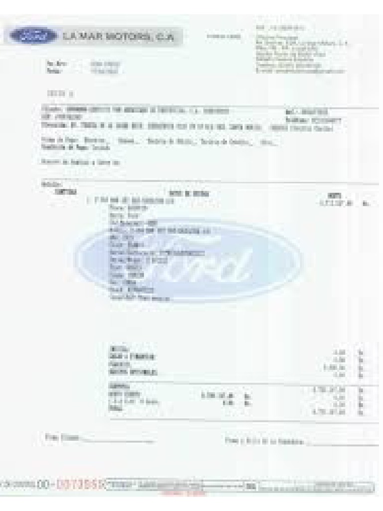 Factura Ford | PDF