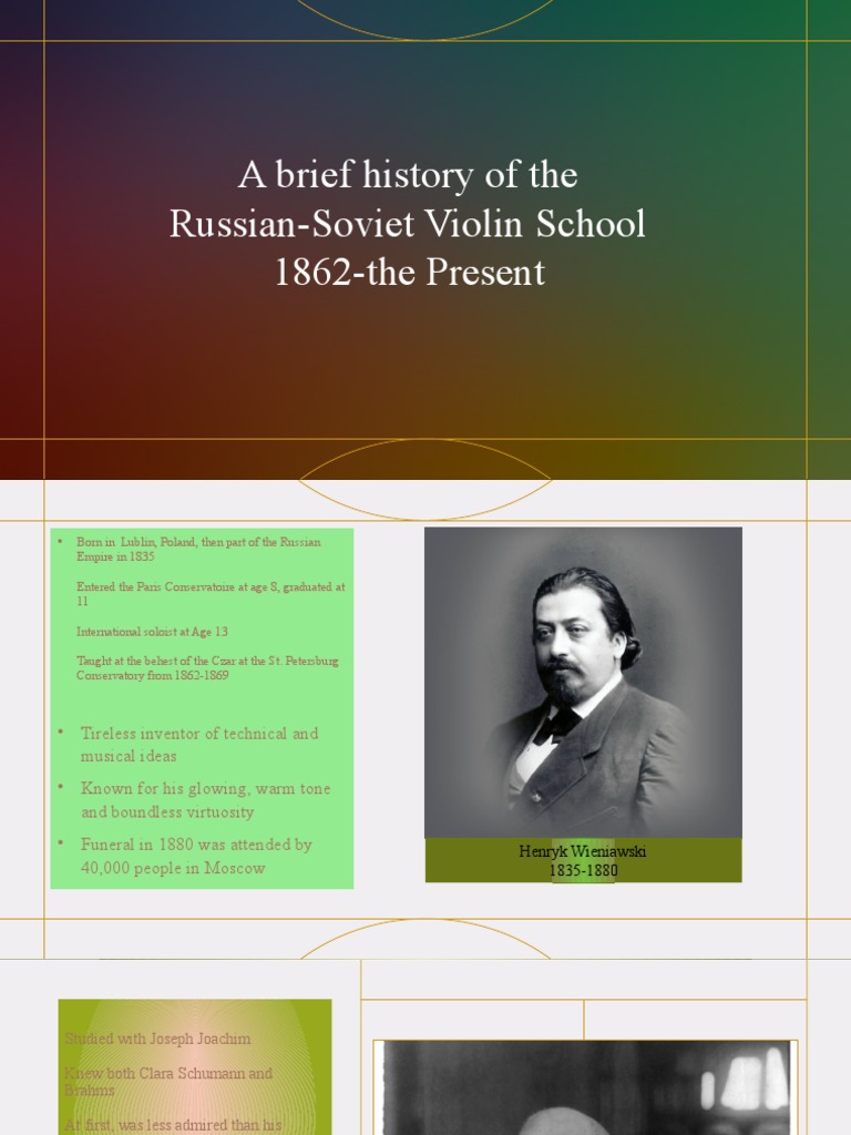 Soviet Russian Violinists of The 19-21st Century | PDF | Classical ...