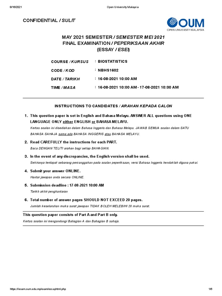 Final Exam Biostatistics | PDF | Skewness | Statistical Analysis