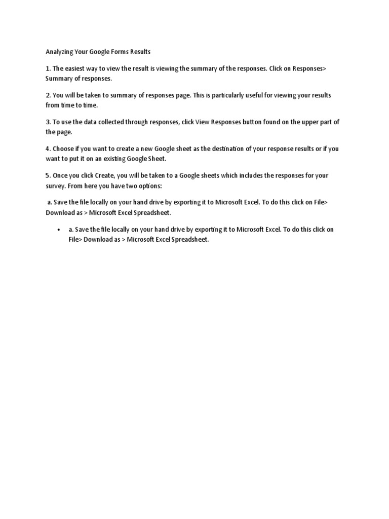 Analyzing Your Google Forms Results | PDF | Computers